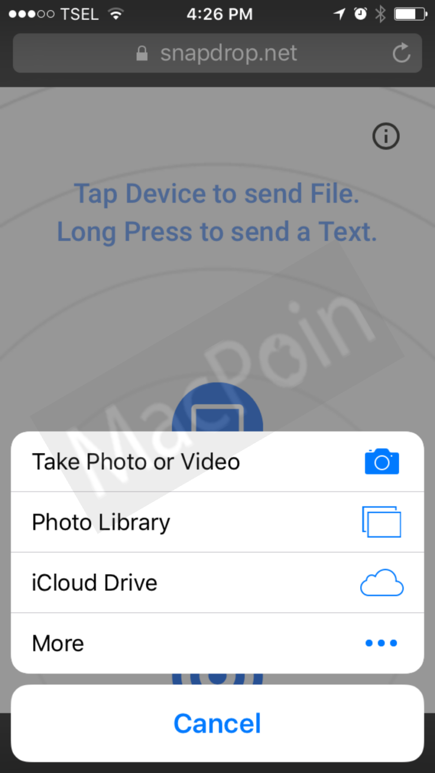 Cara Kirim dan Transfer File Menggunakan Snapdrop | MacPoin